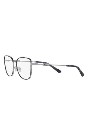 Michael Kors Empire 54mm Square Eyeglasses - Silver