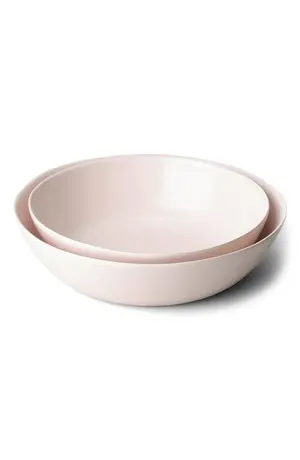 FABLE The Low Set Of 2 Serving Bowls - Blush Pink