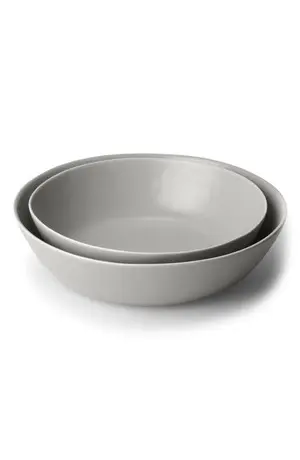 FABLE The Low Set Of 2 Serving Bowls Dove Grey