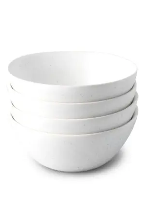 FABLE The Dessert Set Of 4 Bowls - Speckled White