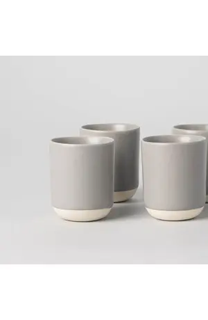 FABLE The Cappuccino Set Of 4 Cups - Dove Grey