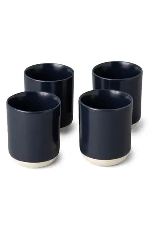 FABLE The Cappuccino Set Of 4 Cups - Midnight Blue