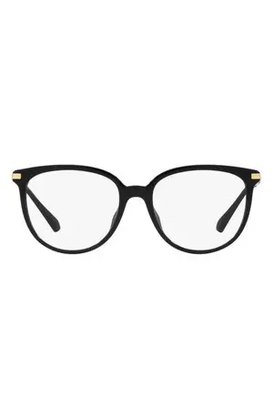 Michael Kors Michael Kors Westport 54mm Round Eyeglasses Black