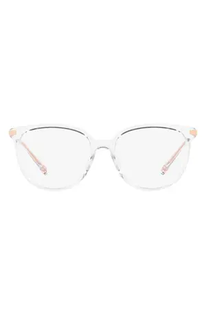 Michael Kors Westport 54mm Round Eyeglasses - Clear
