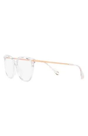 Michael Kors Westport 54mm Round Eyeglasses - Clear