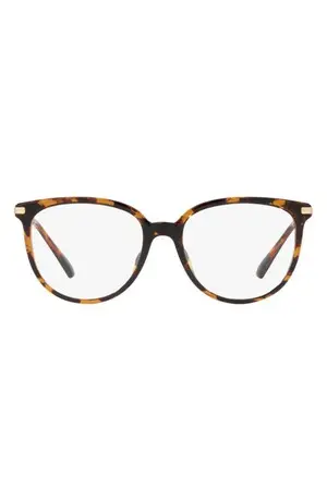 Michael Kors Michael Kors Westport 54mm Round Eyeglasses Dk Tort