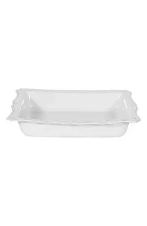 JULISKA Berry & Thread 17-inch Rectangular Ceramic Baking Dish - Whitewash