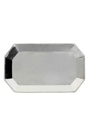 JULISKA Graham Stainless Steel Octagonal Tray - Silver