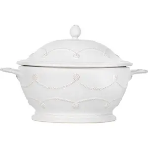 JULISKA Berry & Thread Ceramic Casserole Dish With Lid - Whitewash