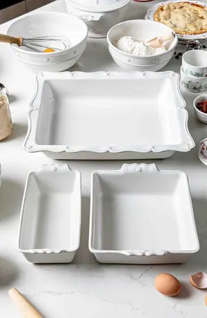 JULISKA Berry & Thread Set Of 3 Ceramic Baking Dishes