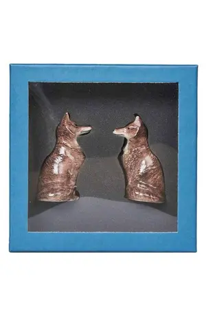 JULISKA Clever Creatures Fox Salt & Pepper Shaker Set