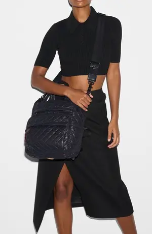 Mz Wallace Small Metro Quilted Nylon Utility Backpack