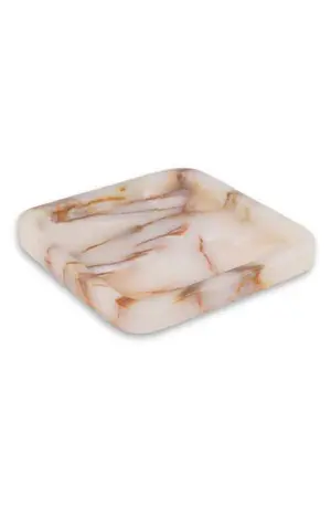 BEY-BERK Marble Tray - Green/ Ivory