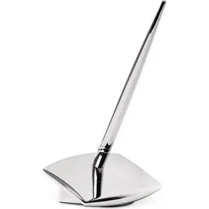 BEY-BERK Pen Stand - Silver