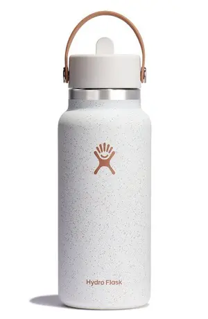HYDRO FLASK 32-ounce Wide Mouth Flex Straw Cap Water Bottle Sea Salt