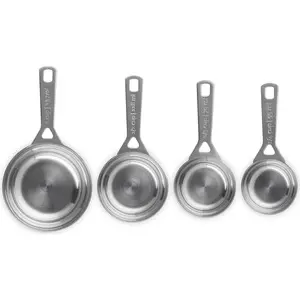 LE CREUSET Set Of 4 Measuring Cups - Silver