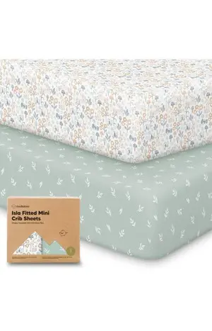 KEABABIES Isla Fitted Mini Crib Sheets Prairie