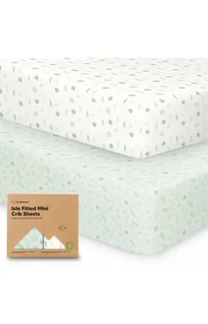 KEABABIES Isla Fitted Mini Crib Sheets Tropic Oasis