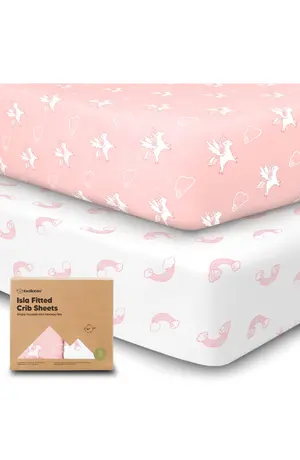 KEABABIES Isla Fitted Crib Sheets Dreamland