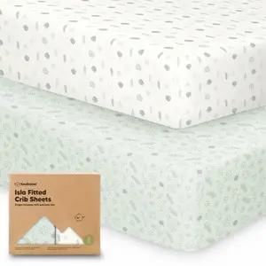 KEABABIES Isla Fitted Crib Sheets Tropic Oasis