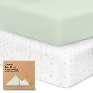 KEABABIES Isla Fitted Crib Sheets - Wildflowers