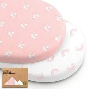 KEABABIES 2-pack Isla Fitted Bassinet Sheets - Dreamland