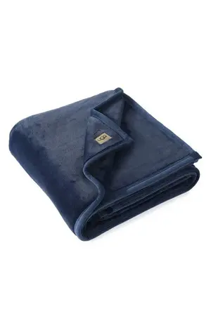UGG Coco Throw Blanket Navy