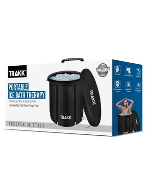 TRAKK Portable Ice Bath Tub Therapy With Cover