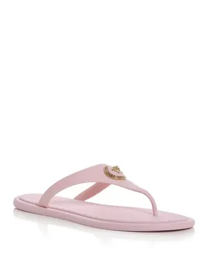 Versace Alia Medusa Thong Sandals - Light Blue