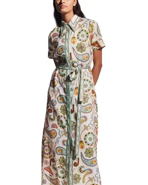ALEMAIS Arcade Linen Shirt Dress