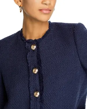 Cinq À Sept Christie Tweed Jacket - Navy