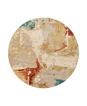 SURYA Kavita 20528 Round Area Rug, 8' X 8 - Brick