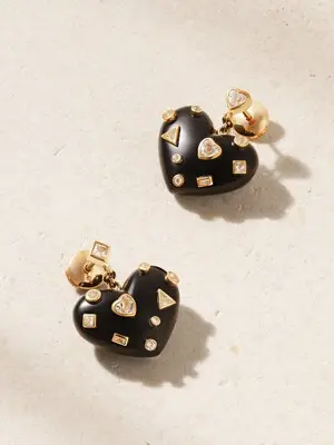 Yvonne Leon Onyx Earrings
