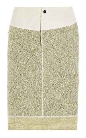 BOTTEGA VENETA Knit Cotton-Blend Midi Skirt