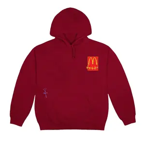 TRAVIS SCOTT X Mcdonald's Live From Utopia Sticker Hoodie - Red