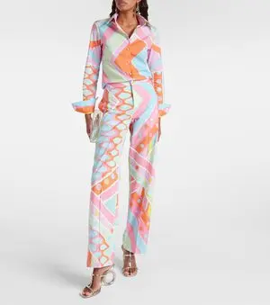 Emilio Pucci Vivara Mid-rise Straight Pants