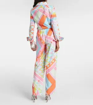 Emilio Pucci Vivara Mid-rise Straight Pants
