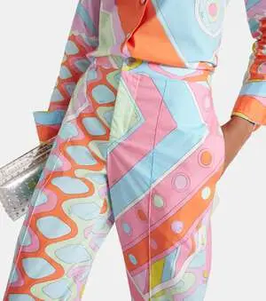 Emilio Pucci Vivara Mid-rise Straight Pants