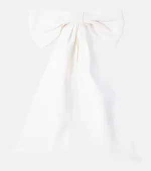 JENNIFER BEHR Leander Bow Barrette - White