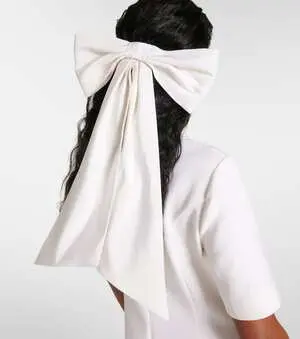 JENNIFER BEHR Leander Bow Barrette - White