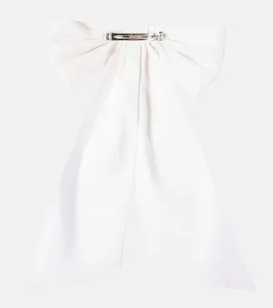 JENNIFER BEHR Leander Bow Barrette - White