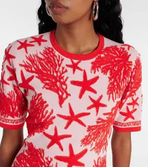 Versace Barocco Sea Jacquard Minidress