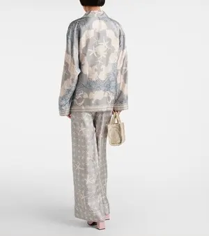 Versace Barocco Sea Oversized Silk Twill Shirt
