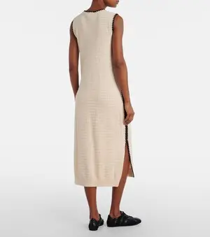 Varley Dwight Knitted Midi Dress - Neutrals