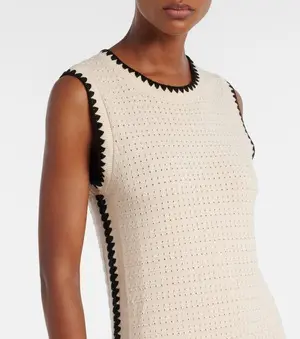 Varley Dwight Knitted Midi Dress - Neutrals