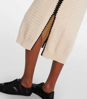 Varley Dwight Knitted Midi Dress - Neutrals