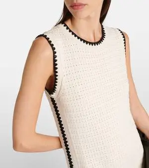 Varley Dwight Knitted Midi Dress - Neutrals