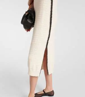 Varley Dwight Knitted Midi Dress - Neutrals