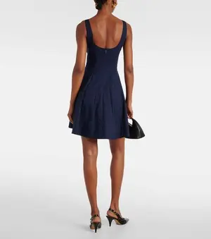 Staud Wells Cotton Poplin Minidress - Blue