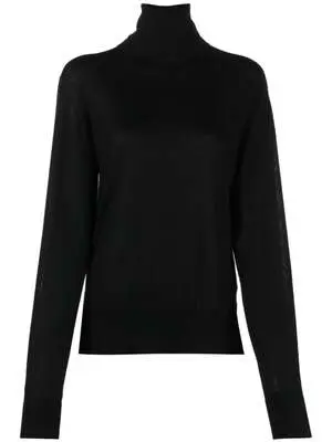 JIL SANDER Long Sleeve Sweater - Black
